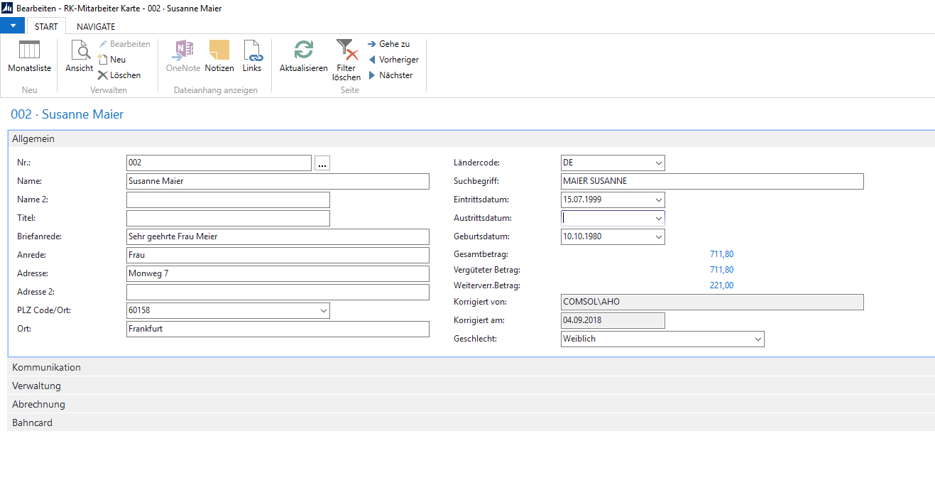 Reisekosten-Mitarbeiter einlesen, berechtigen und einrichten ...
